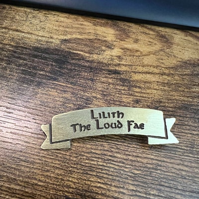 Name Banner Pin Renaissance Faire Ren Fest Renaissance Jewelry Name ...