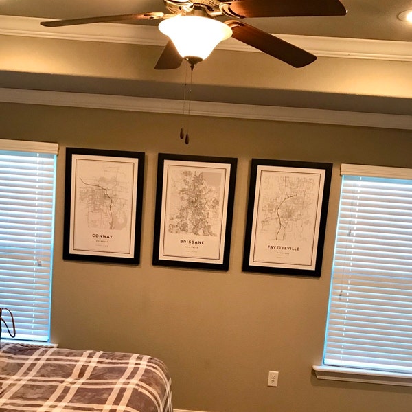 Custom Map Printable Wall Art, Custom Map Wall Art, Personalized Map ...