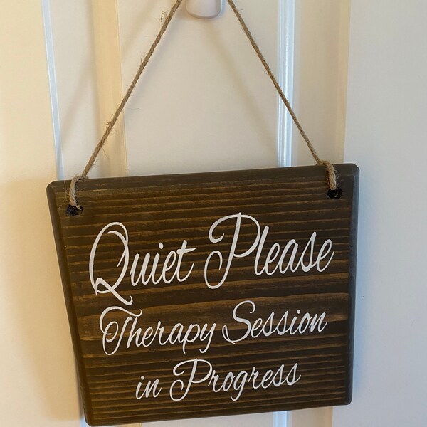 Therapy Session in Progress Sign, Therapy Sign, Therapy Session Sign ...