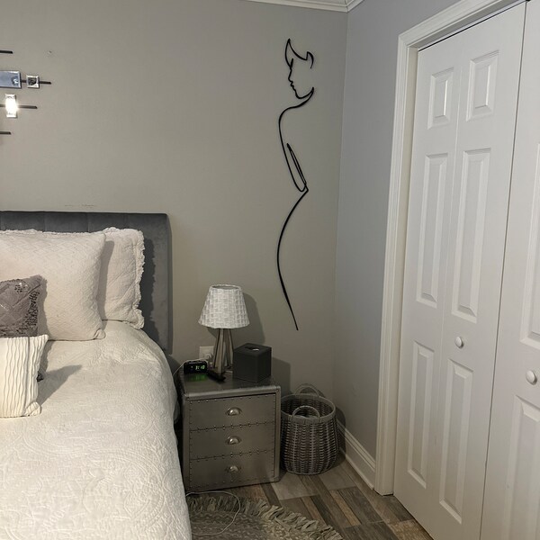 Minimalist Female Body, Metal Home Wall Decor ,housewarming Gift, Metal ...