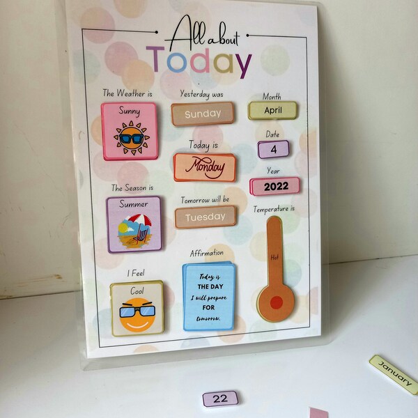 Daily Morning Board, Preschool Circle Time Morning Board, Feeling ...