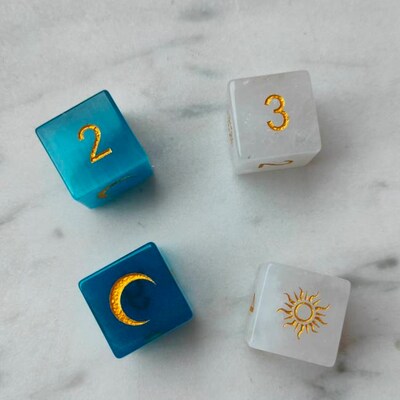 Amethyst Dice-astro Dice-divination Dice-astrology Dice-astrodice-for ...