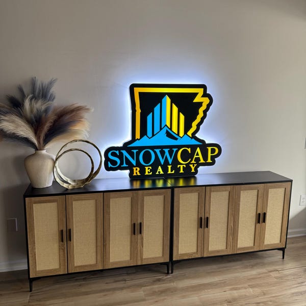 3D Custom Office Wall Sign, Backlit Sign for Business ,led Logo Sign ...