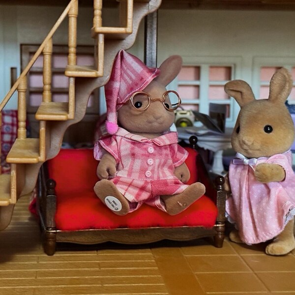 MOTHER DRESS Original Hand-made Clothes for Calico Critters Doll - Lacy ...