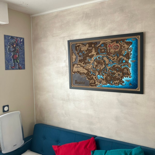 3D Multilayer City Map 3D City Wood Map 5th Anniversary Gift Wooden Map ...
