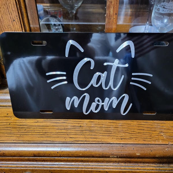 Custom Mrs. License Plate Vanity Front Car Tag Diamond Etched Engraved ...