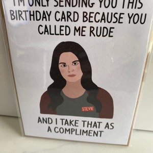 David Rose Pop a Pill Birthday Card, Funny Birthday Card - Etsy