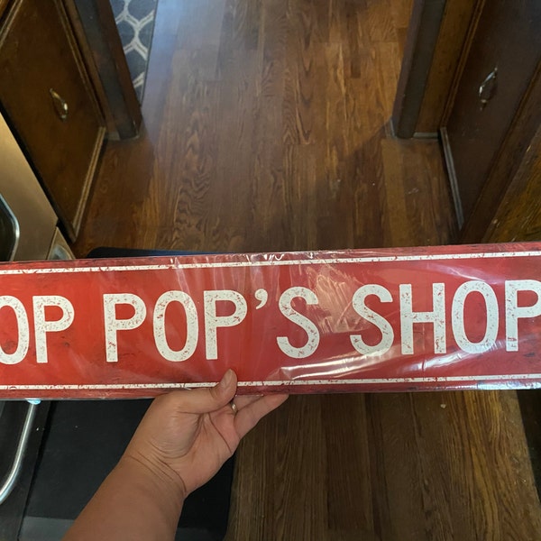 CUSTOM Red and White Metal Street Sign, Vintage, Retro, Personalized ...