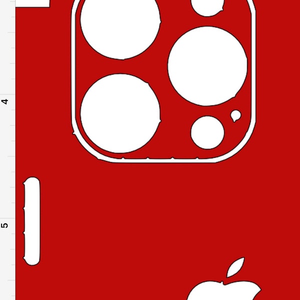 Apple iPhone 14 Pro - Full Wrap Skin Cutting Template Dxf, SVG, EPS, Aİ ...