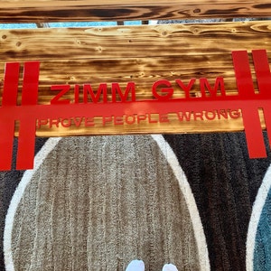 Personalized Home Gym Sign Work Out Custom Gym Sign Workout Wall Art ...