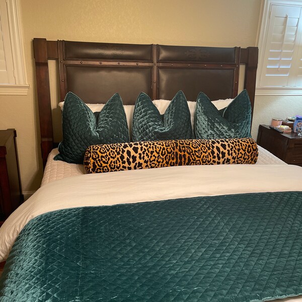 Ballard Designs Serengeti Bolster Pillow Cover - Leopard Bolster Pillow ...