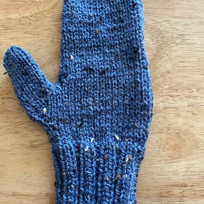 Knitting PATTERNS Easy Two Needle Mittens Pattern Mittens Knitting ...