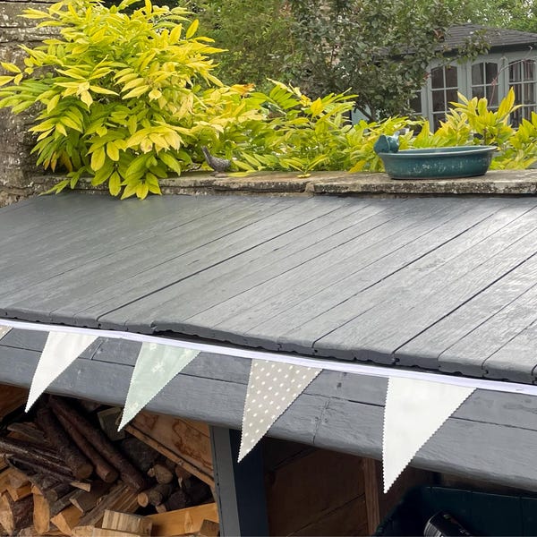 Handmade Outdoor Waterproof Bunting | Party Red Blue Stars National Day ...