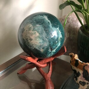 Green Moonstone Flashy Crystal Ball Sphere 508 Grams 72mm 1lbs 2oz - Etsy