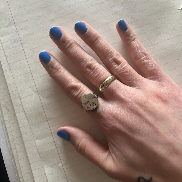 Albatross Signet Ring, the Great Wandering Albatross Bird Ring, Oval ...