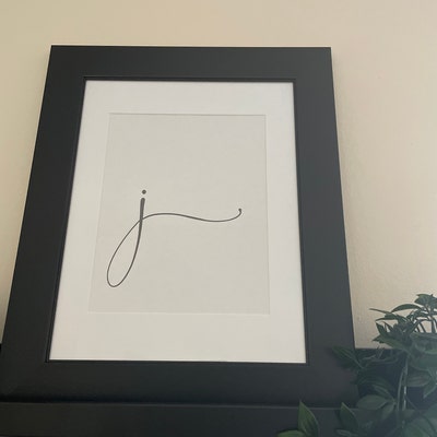 Letter L Lowercase Script Digital Printable Art Instant Download ...