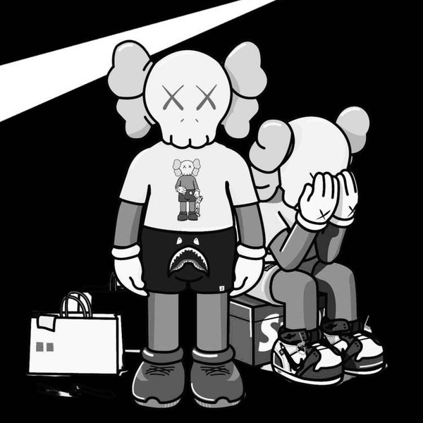 Halloween Kaws Poster, Set of 3, Printable Kaws Poster, Hypebeast ...
