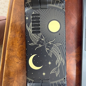 Spider Web Steam Deck Skin, Cute Spiders Black Steamdeck Decal Wrap ...