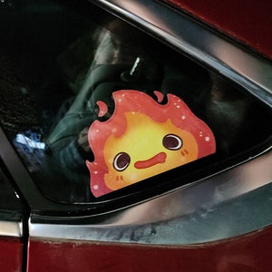 Derpy Fire Holographic Anime Game Chibi Car Laptop Vinyl Decal Sticker ...