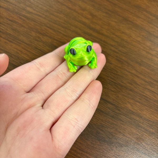 Fidget Frog Fidget Toy, Articulated Sensory Toy, Tiny Frogs, Flexible Frog, Desk Fidget Toy ...