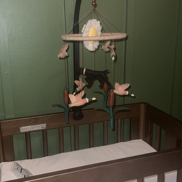 Duck Mobile for Crib, Mallard Duck Nursery Decor, German Shorthaired ...