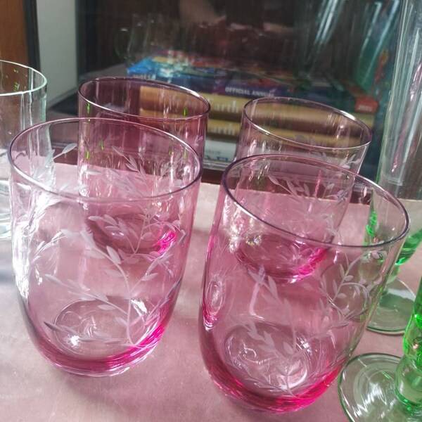A Set of 5 Vintage Stuart Crystal Port or Sherry Glasses in Ludlow ...
