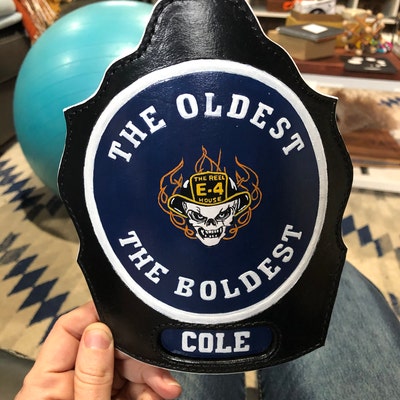 CUSTOM LEATHER Shield Front Patch Plaque Custom Made Leather - Etsy