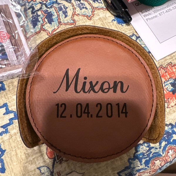 Customized Vegan Leather Coaster Set, Promotion Gift, Stylish Home ...