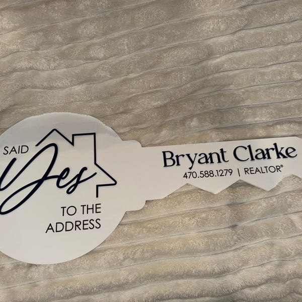Personalized Realtor Key | Say Yes to the Address | Closing Realty ...