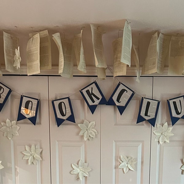 Printable Book Club Banner, Classroom Banners, Literature Themed Banner ...