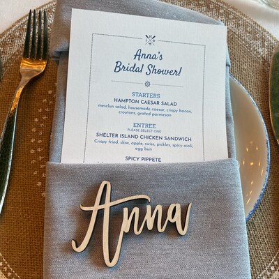 Name Place Cards. Wedding Name Place Plates. Wooden Table Names. SMALL ...