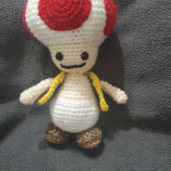 CROCHET PATTERN - Toad Super Mario Bros - PDF File- English, French - Etsy