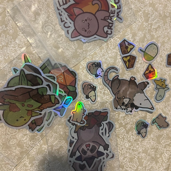 RAT Stickers | Waterproof Holographic Stickers, Rat Sticker, Derpy ...