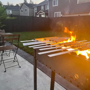 Large Heavy-duty STAINLESS Steel BBQ Grill / MANGAL 11 Ga - Etsy
