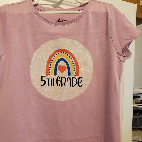 Fifth Grade Rainbow SVG, 5th Grade SVG, School SVG, Digital Download ...