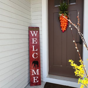 Large Welcome Sign With Springer Spaniel Welcome Wood Sign Any Dog ...