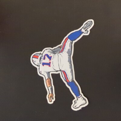 JOSH ALLEN Buffalo Bills Jumping Sticker Weatherproof Vinyl Hydroflask ...