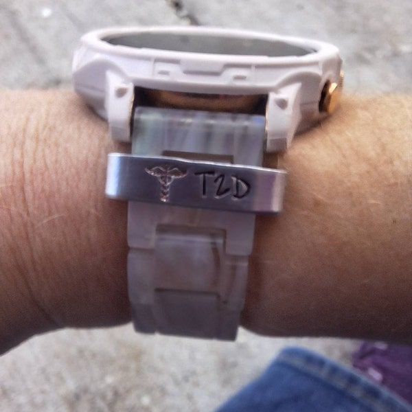 Personalized Medical Alert Watch Band Charm, Medical ID Tag, Smart ...