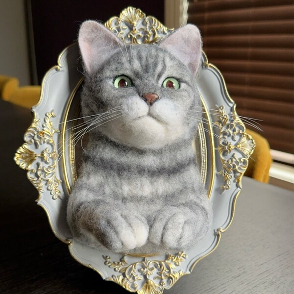 Custom Felt Pet Portraits,custom Needle Felted Pets,custom Felted Cats ...