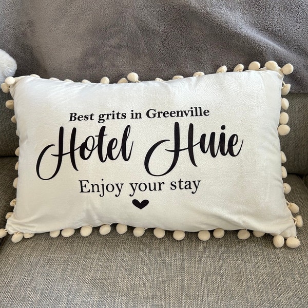 Personalized Pillow, Customize Pillow Words and Letters, Address Pillow ...