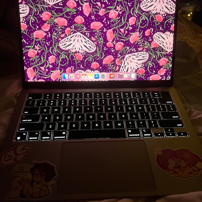 Boho Moth Desktop Wallpaper Organizer Celestial Desktop Wallpaper Set ...