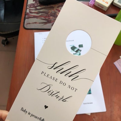 Door Hanger Template, Wedding Welcome Letter / Note, Printable Do Not ...
