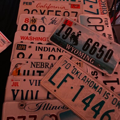 REAL License Plates in 8 Different Colors From at Least 3 - Etsy