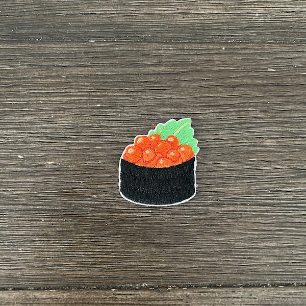 Sushi Patch, Sushi Collection, Hand Roll,iron on Patch, Sushi , Embroidered Iron on Patch,cool ...