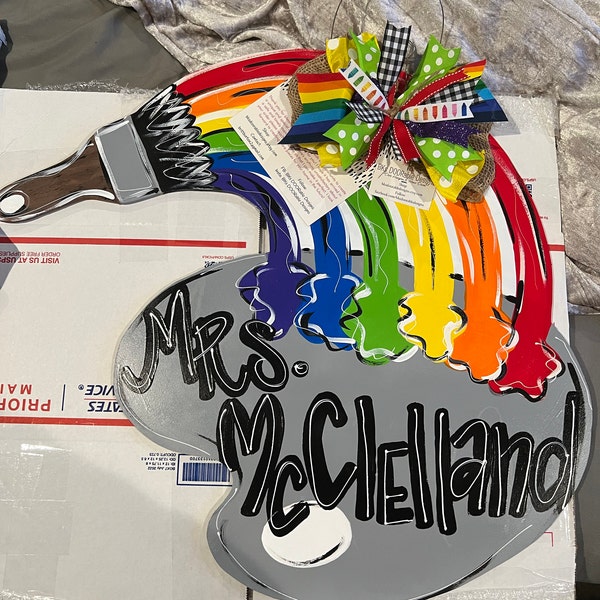 Welcome to Art Class | Art Teacher Door Hanger | Classroom Decor ...