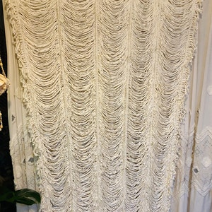 Macrame Beads Curtain Wall Hanging Wedding Backdrop Wall Hanging ...