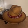 Tyler Childers Custom Hand Burned Wide Brim Fedora Hat Floral, Flowers ...