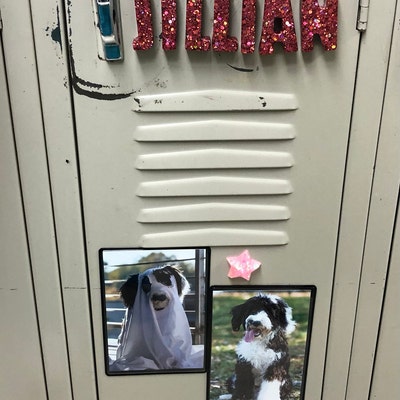 Personalized NAME Resin Letter Magnets customizable Glitter Letters ...