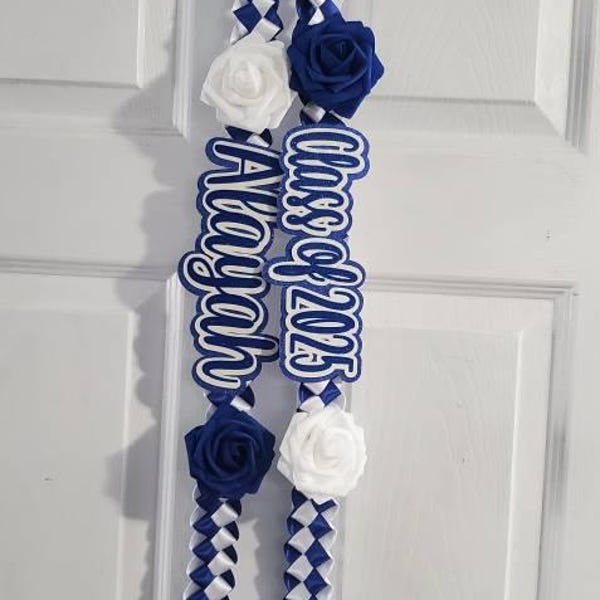 Customized Graduation Lei, Senior Recognition, Personalized Gift for ...