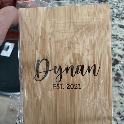 Custom Bamboo Utensil Holder With Script Design Utensil Crock Gift for ...